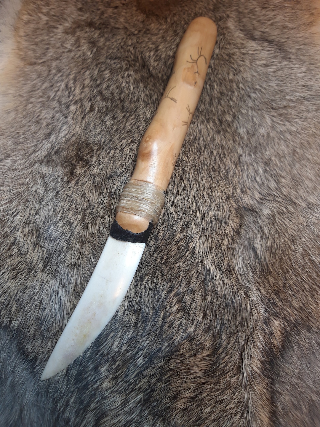 Bone and Apple Wood Athame, Handcrafted Ritual Ceremonial Altar ...