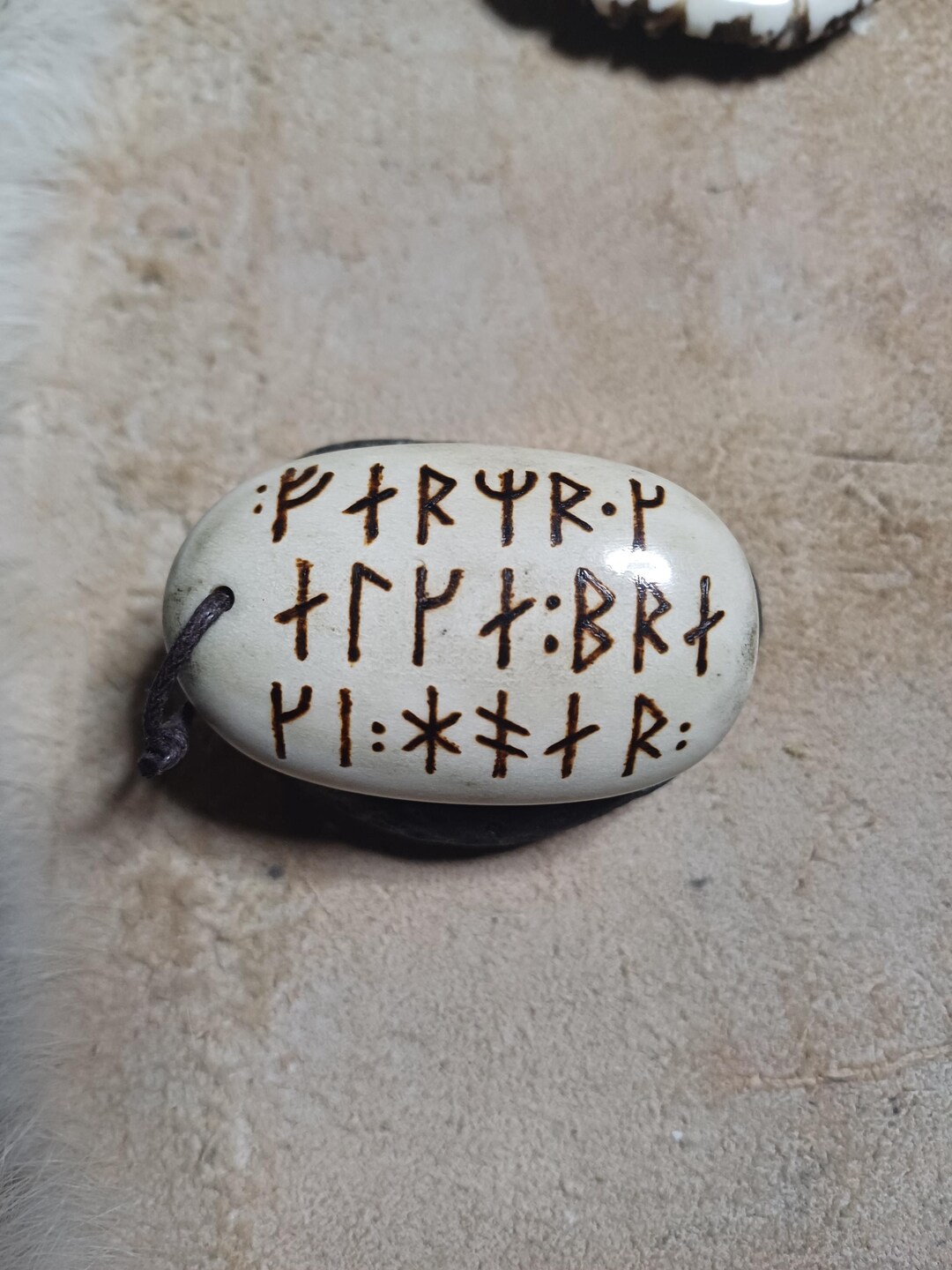 Odin Talisman, Names of Odin, Shed Moose Antler Pyrography, Viking ...