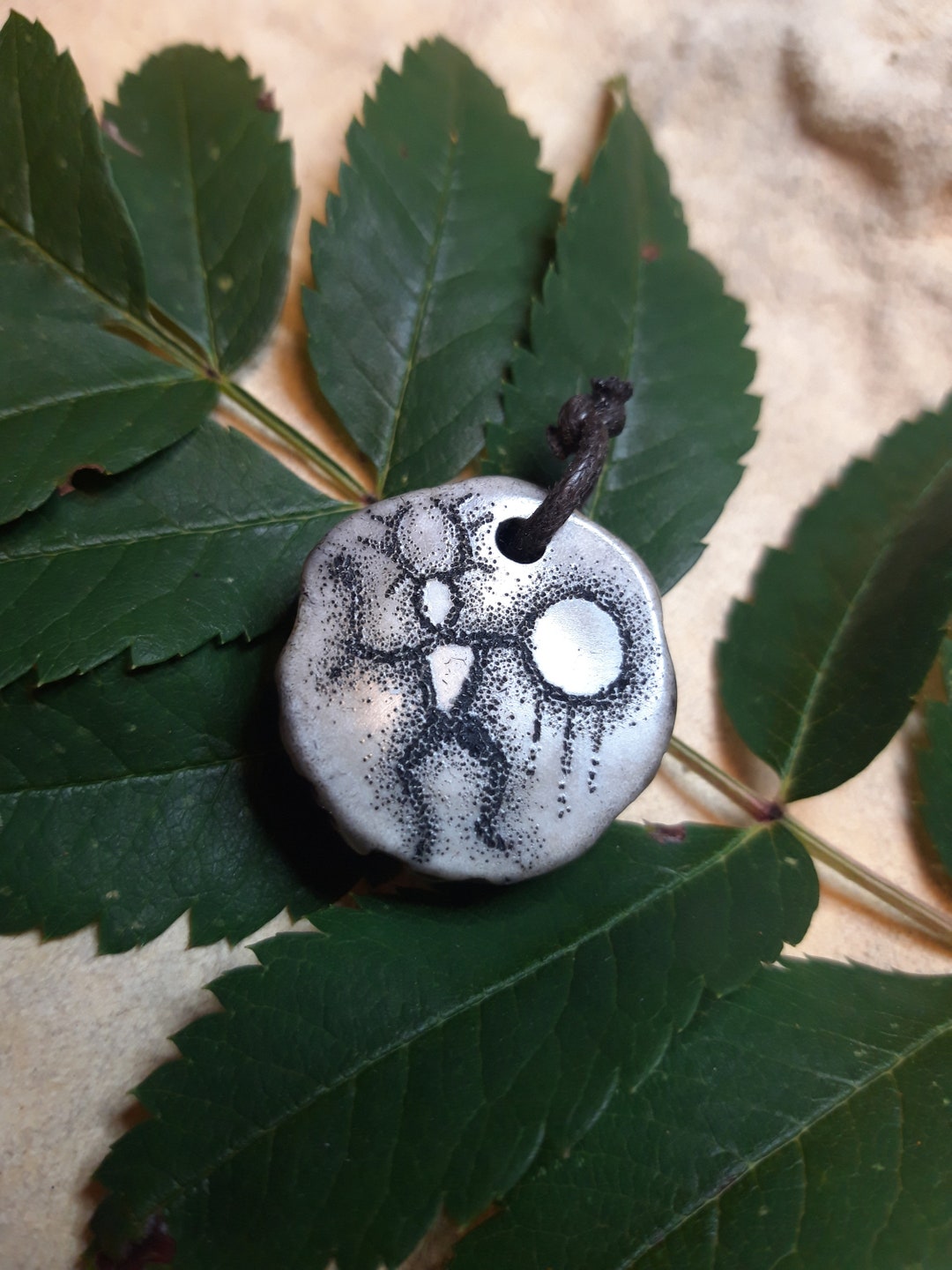 Shaman Talisman, Scrimshaw on Shed Moose Antler, Petroglyph Amulet ...