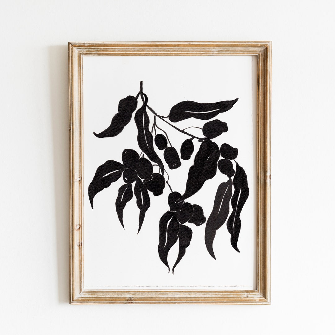 Original Gum Nuts Ink Painting: Australian Botanical Art - Etsy