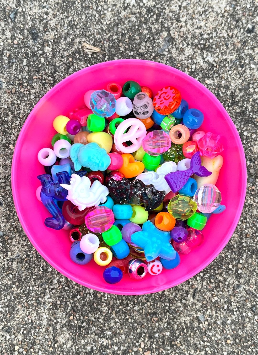 200+ Beads. Scoops of Bead Confetti - 2 Ounce Bags, DIY Crafts, Bag of ...