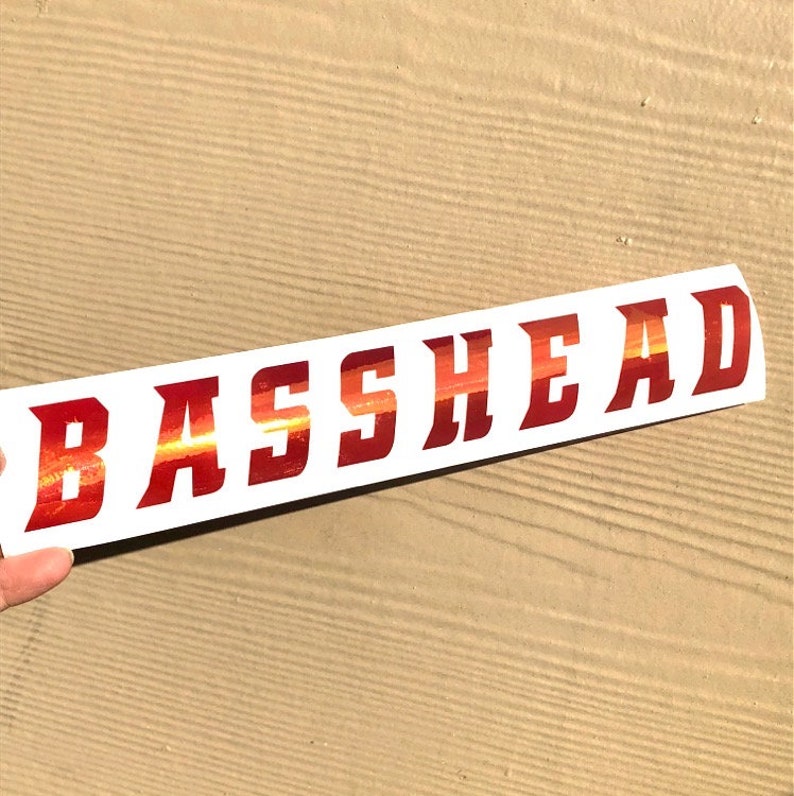 BASSHEAD Vinyl Stickers - Many Colors to Choose From - Rave/edm - Etsy