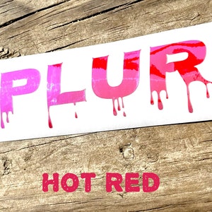 PLUR Vinyl Stickers - Peace, Love, Unity, Respect - Decals ...