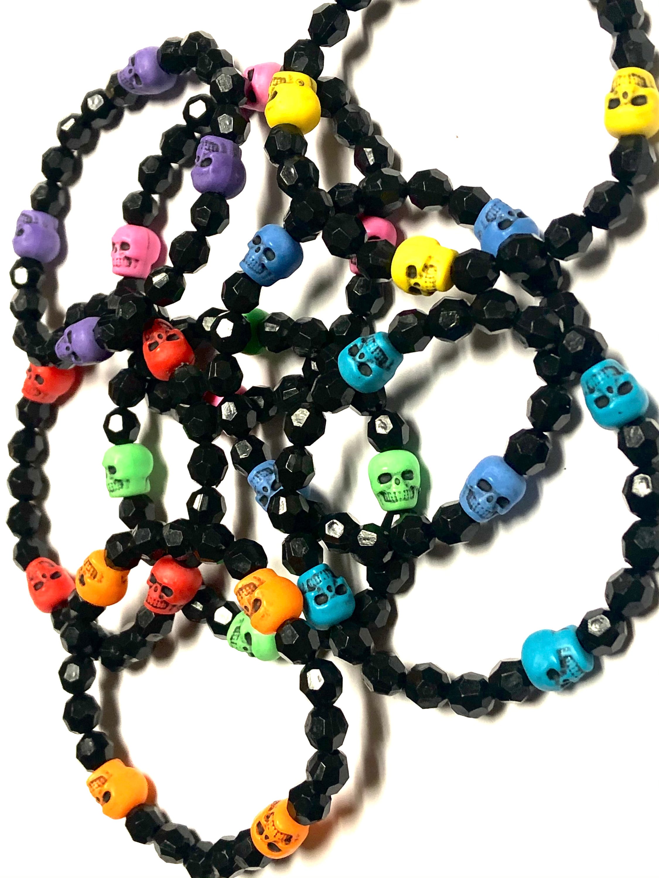 Skull Kandi Beaded Bracelets - Goth, Emo, Punk Jewelry - Rave ...