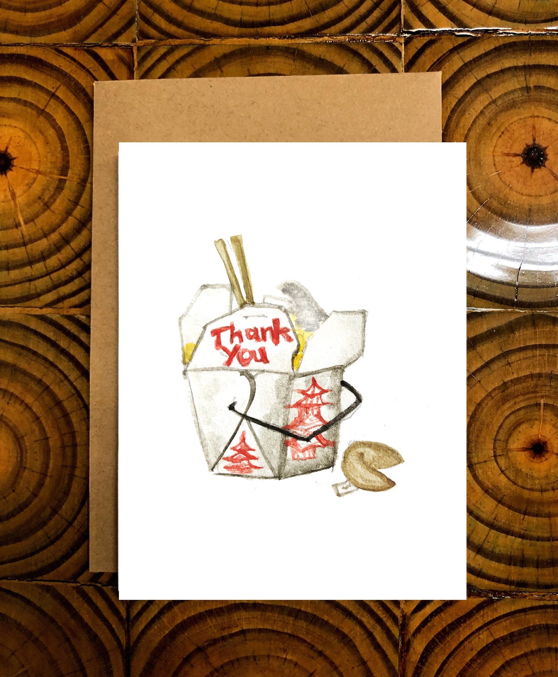 Chinese Takeout Thank You Card - Etsy