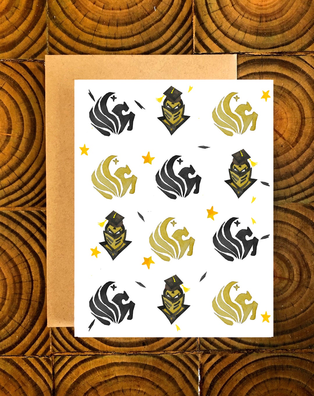 UCF Knights Graduation Card - Etsy
