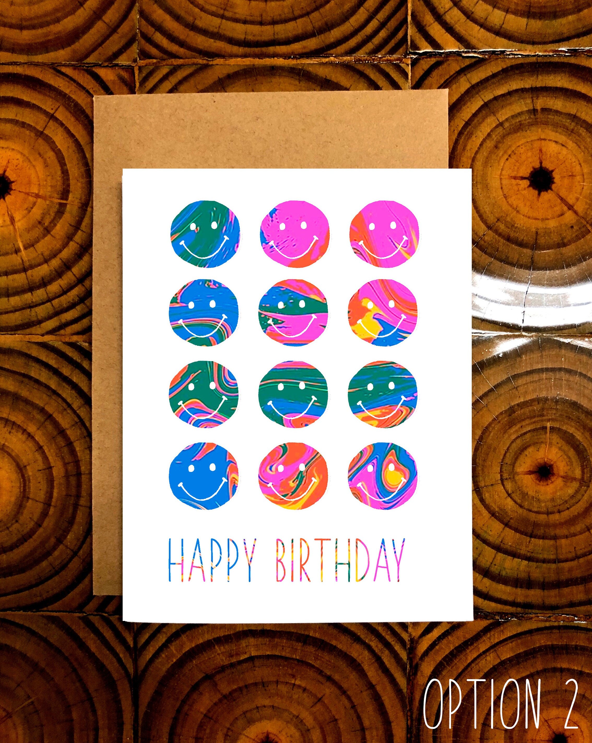 Smiley Face Birthday Card | Etsy