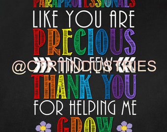 Paraprofessional Thank You - Etsy