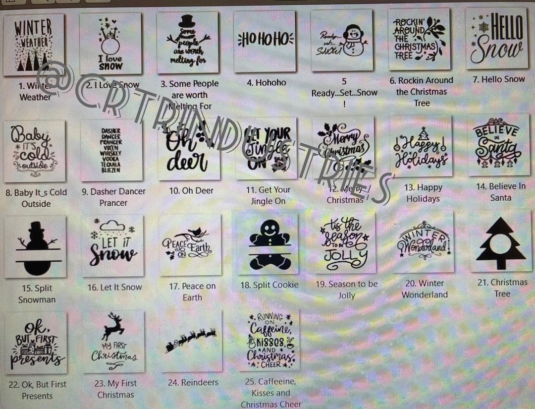 Merry Christmas Bundle 100 Images - Etsy