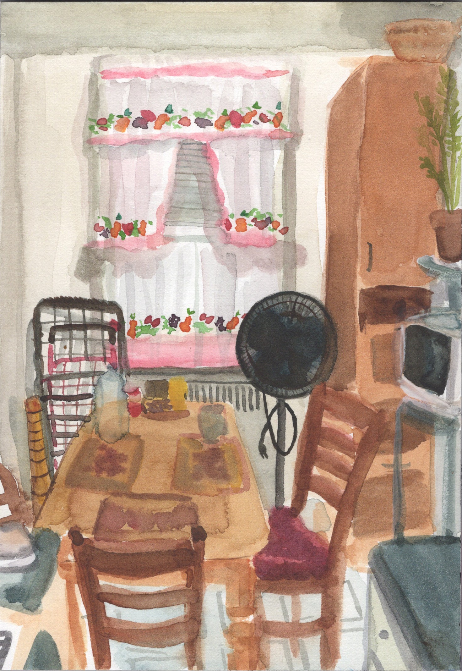 Watercolor Painting For Kitchen at Javier Cox blog