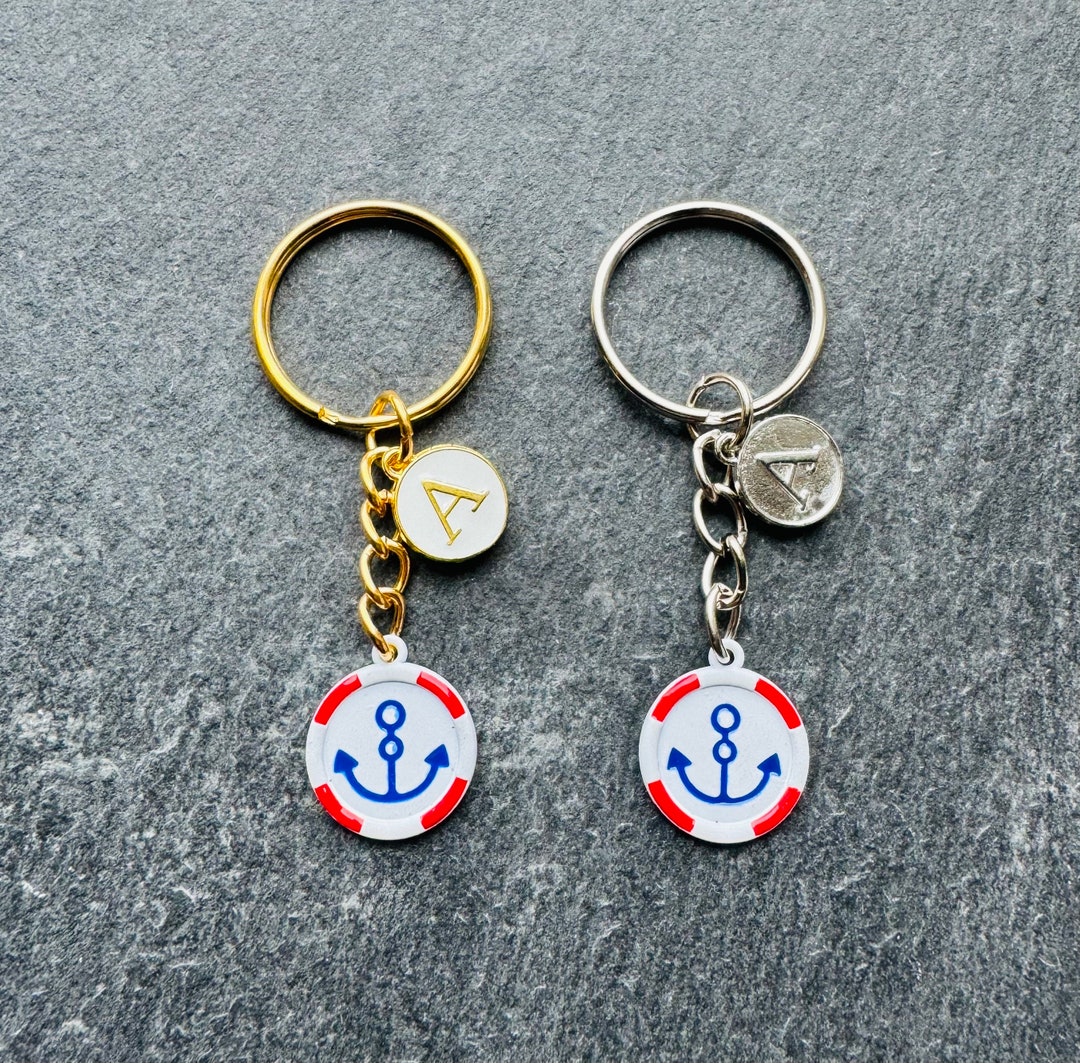 Lifebuoy Ring Gift / Lifebuoy Keyring / Captains Gift / Anchor Gift ...