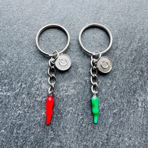 Red Chilli Pepper Gift / Red Chilli Keyring / Green Chilli Gifr ...