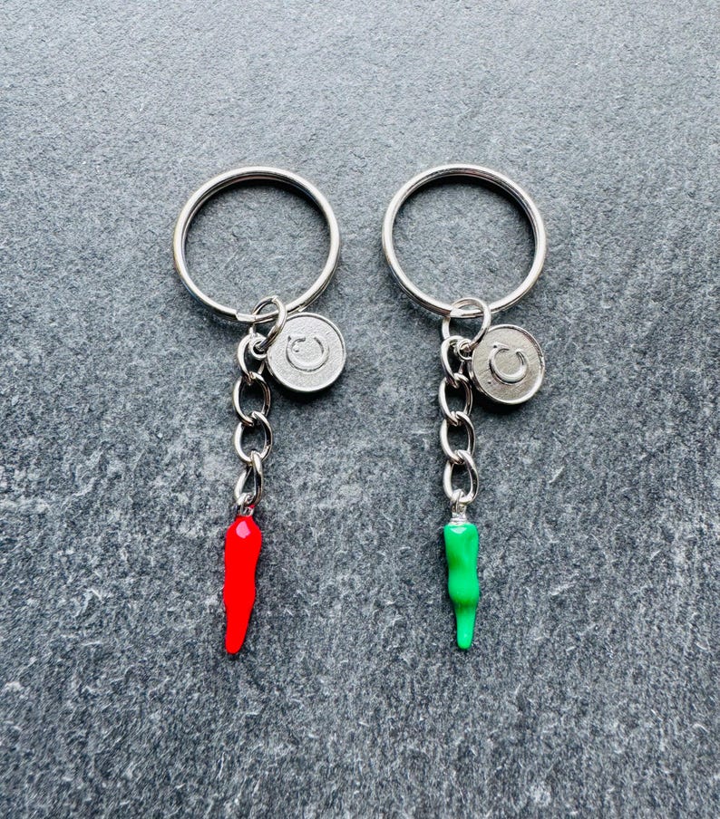 Red Chilli Pepper Gift / Red Chilli Keyring / Green Chilli Gifr ...