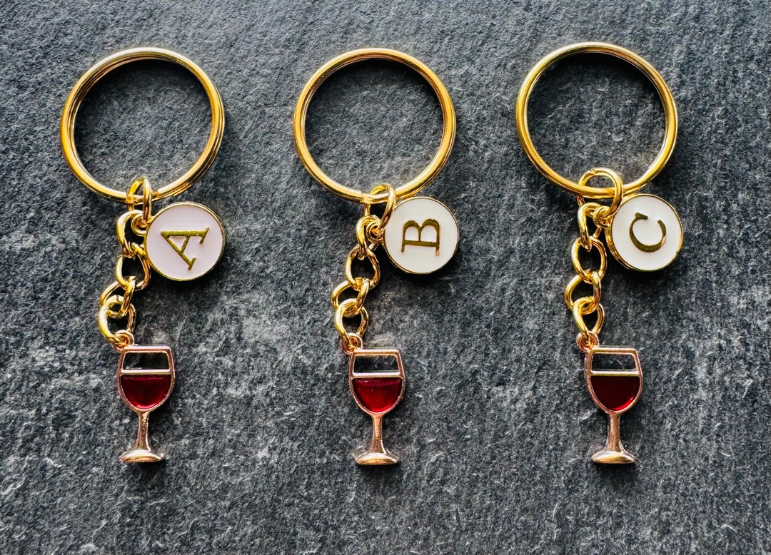 Red Wine Gift Keyring / Alcohol Gift for Her / Wine Cup Gift / Party ...