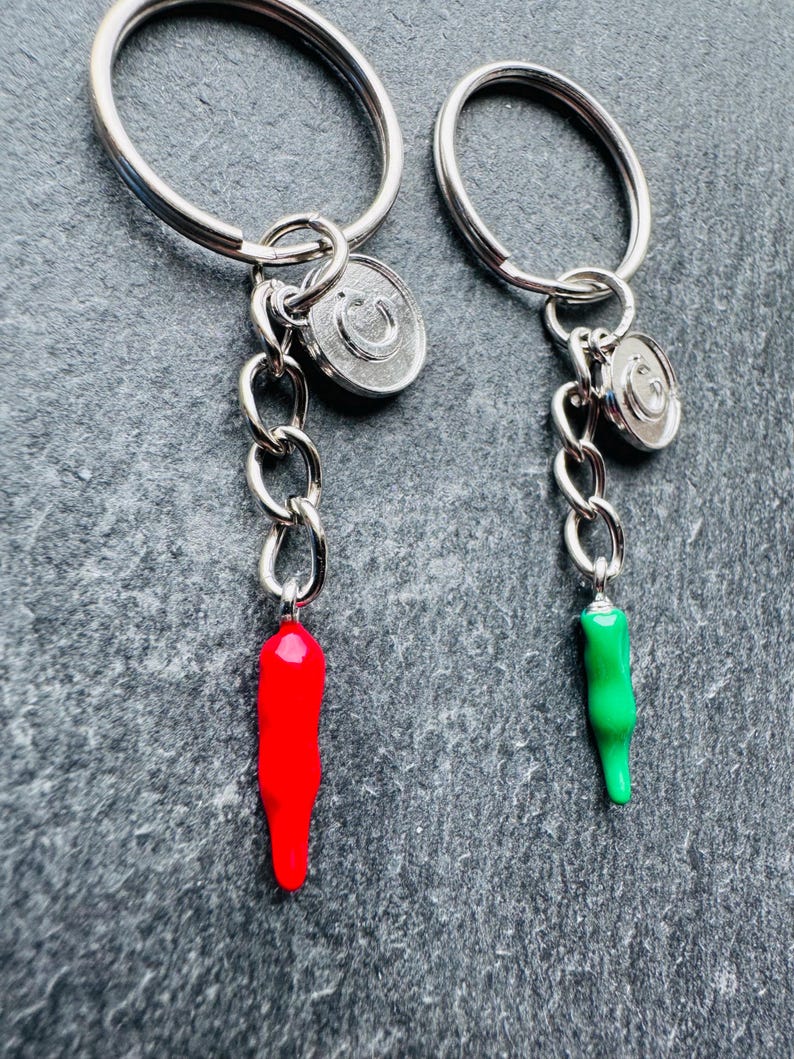 Red Chilli Pepper Gift / Red Chilli Keyring / Green Chilli Gifr ...