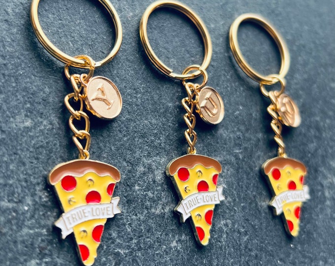 Clay Pizza Keychain - Etsy