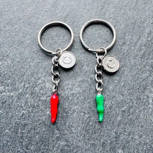 Red Chilli Pepper Gift / Red Chilli Keyring / Green Chilli Gifr ...