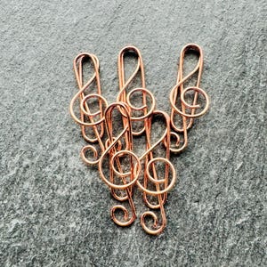 Treble Clef Paper Clips / Musical Note Paperclips / Journal Supplies ...