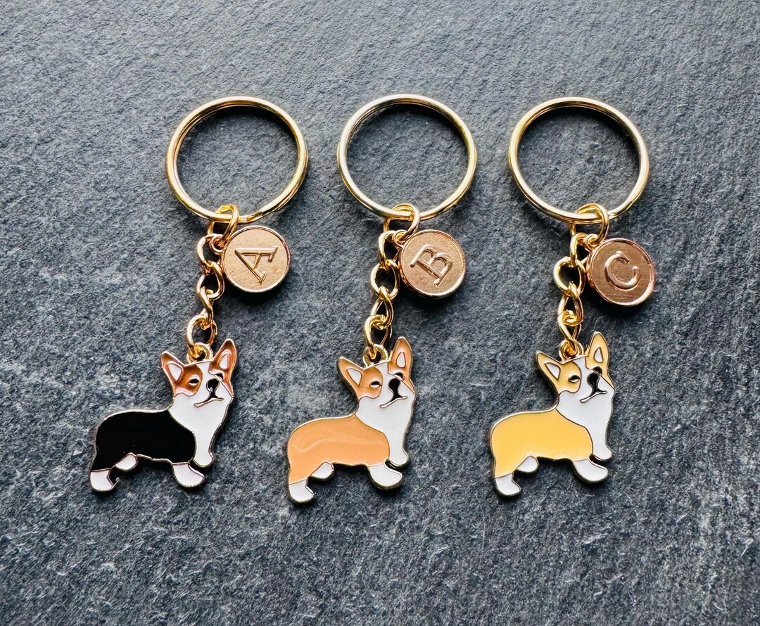 Corgi Gift Keyring / Welsh Corgi Gift / Stocking Filler /personalised ...