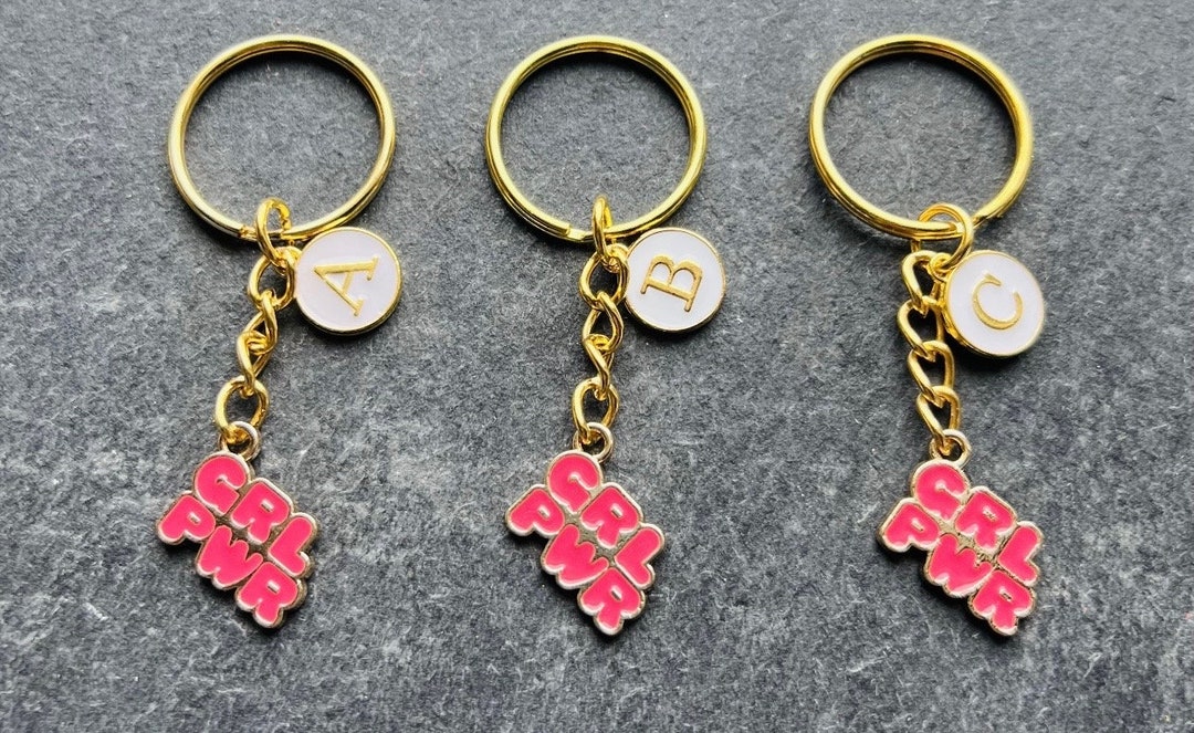 Girl Power Gift for Her / Empowering Woman Gift / GRL PWR Keyring ...