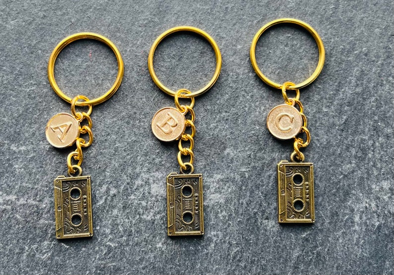 Retro Cassette Keyring / Old School Tape Keyring / Retro - Etsy