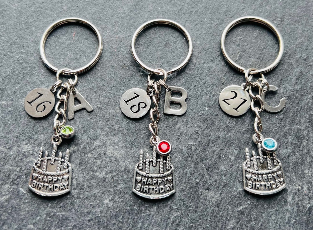 16th Birthday Keyring / Happy Birthday Gift / Sweet Sixteen Present ...