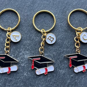 Graduation Cap Scroll Keyring / Graduation Gift for Her / Personalised ...
