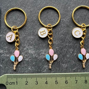Birthday Balloon Keyring / Pastel Balloons Gift / Balloon Present - Etsy