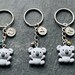 Koala Bear Keyring / Koala Initialled Keychain / Personalised Keyring ...