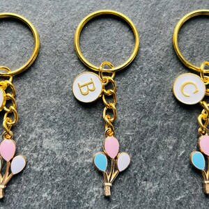 Birthday Balloon Keyring / Pastel Balloons Gift / Balloon Present - Etsy