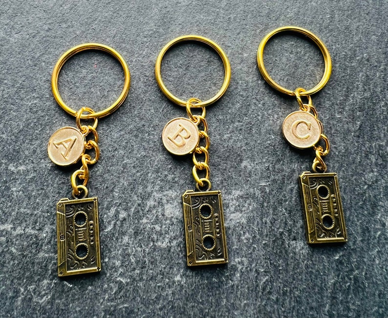 Retro Cassette Keyring / Old School Tape Keyring / Retro - Etsy