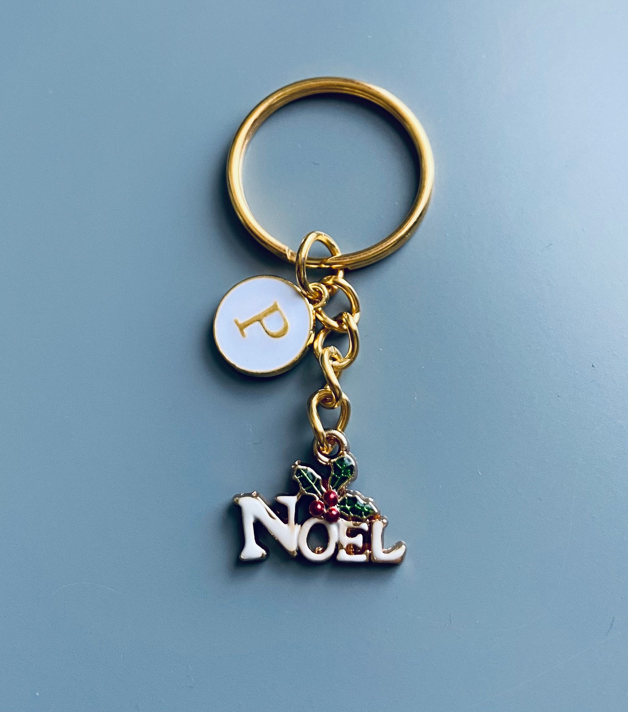 Christmas Noel Keyring / Christmas Gift / Personalised Keyring / Xmas ...