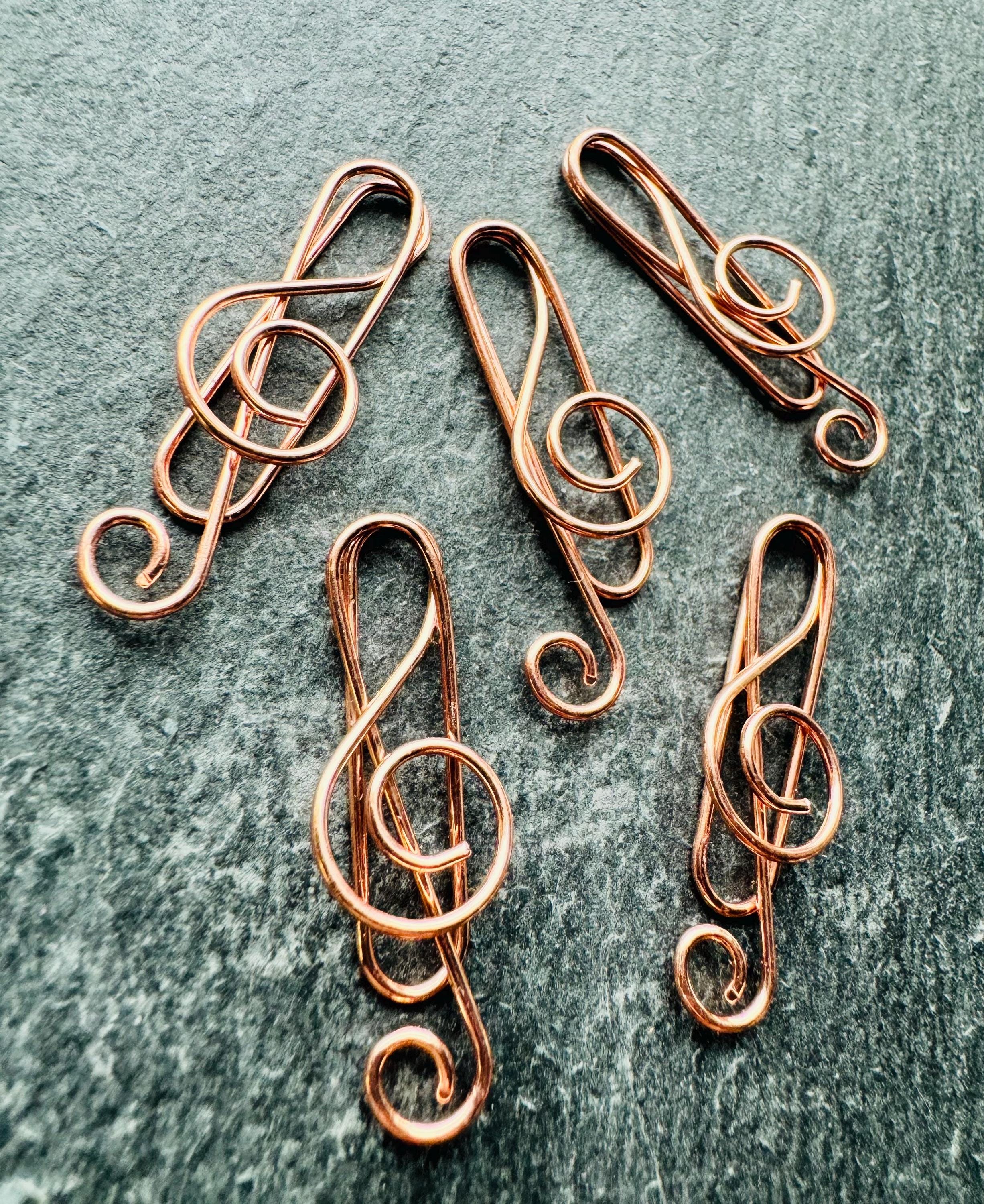 Treble Clef Paper Clips / Musical Note Paperclips / Journal Supplies ...