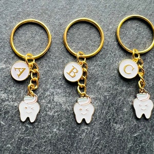 Tooth Toothpaste Keyring / Personalised Dentist Gift / Dental Keyring ...
