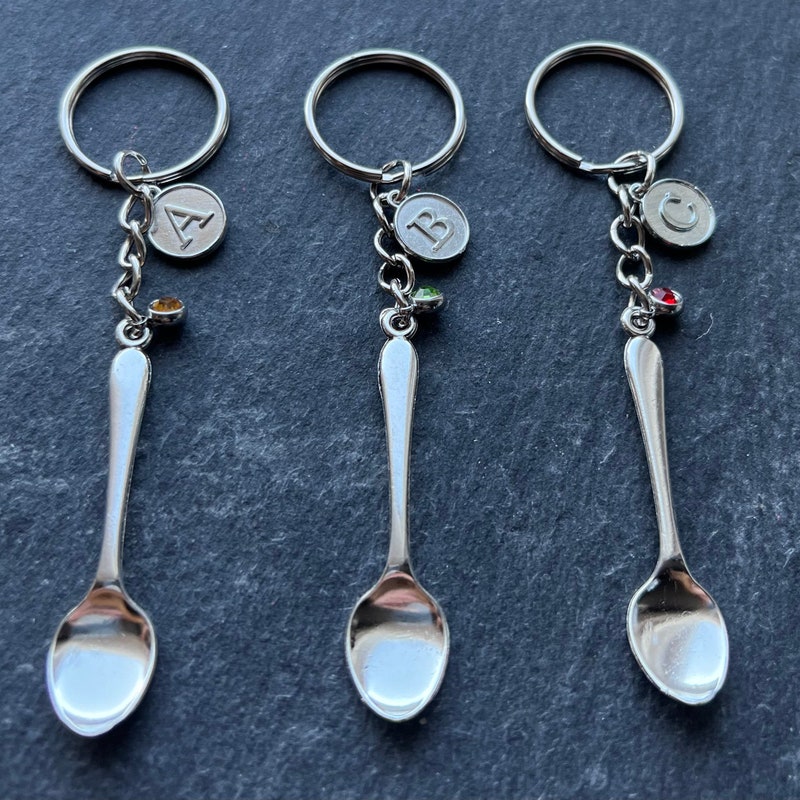 Silver Spoons Keyring - Etsy UK