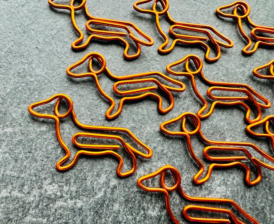 Sausage Dog Paper Clip / Dashshund Paperclips / Journal Supplies / Book ...