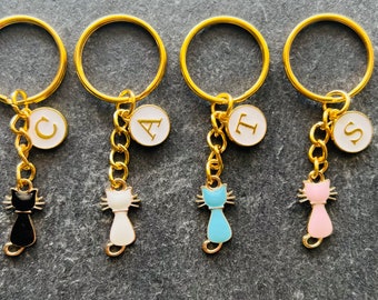 Personalised Cat Lady Keyring - Etsy