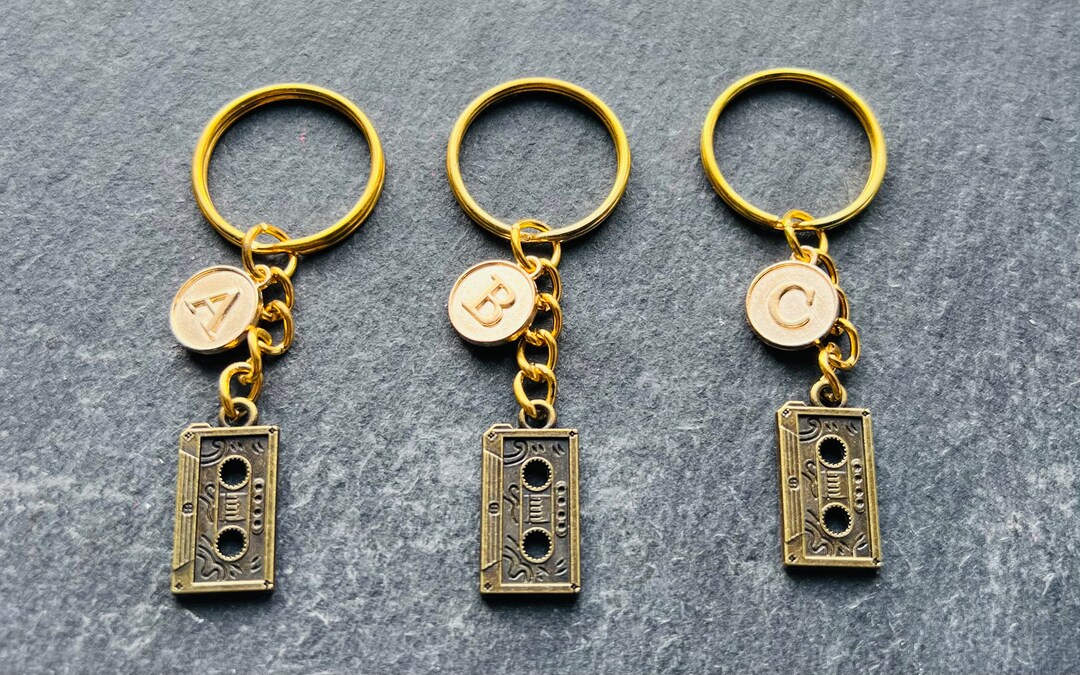Retro Cassette Keyring / Old School Tape Keyring / Retro Keychain / - Etsy