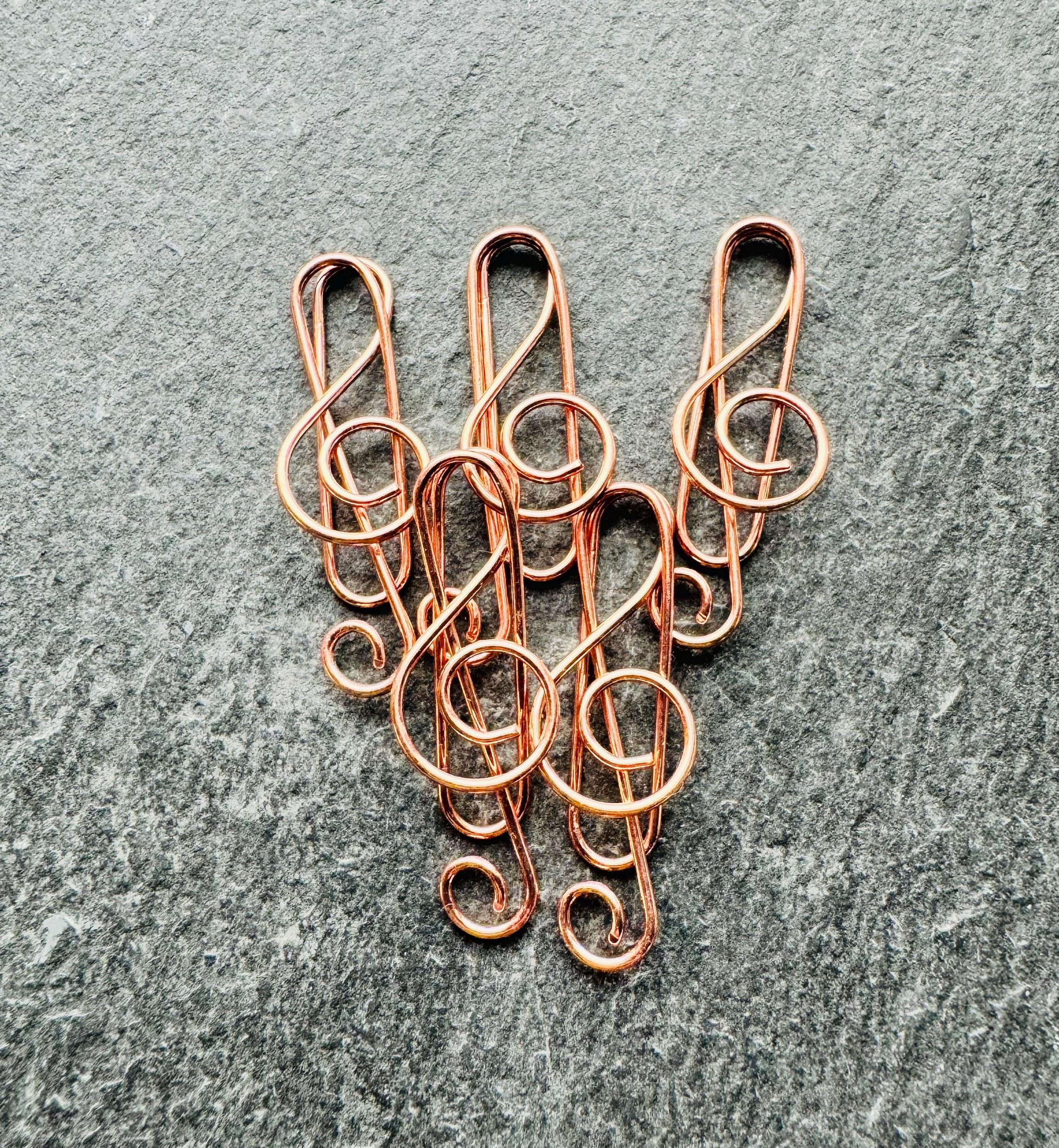 Treble Clef Paper Clips / Musical Note Paperclips / Journal Supplies ...