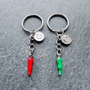 Red Chilli Pepper Gift / Red Chilli Keyring / Green Chilli Gifr ...