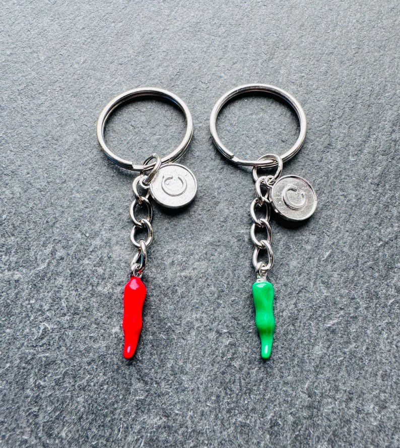 Red Chilli Pepper Gift / Red Chilli Keyring / Green Chilli Gifr ...