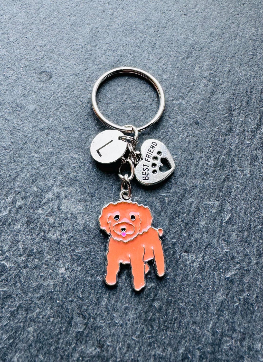 Cockapoo Gift Keyring / Spoodle Dog Keychain / Cockapoo Present for Her ...