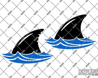 Shark fin svg | Etsy