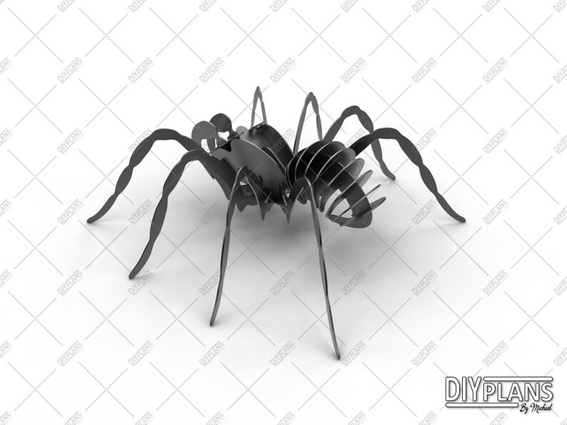 Spider DXF File cnc file cut file diy metal art | Etsy