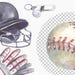 Watercolor Baseball Clipart: Hand-painted Sports Graphics (PNG, Digital ...