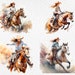 Rodeo Cowgirl Watercolor Clipart Rodeo Birthday Western - Etsy