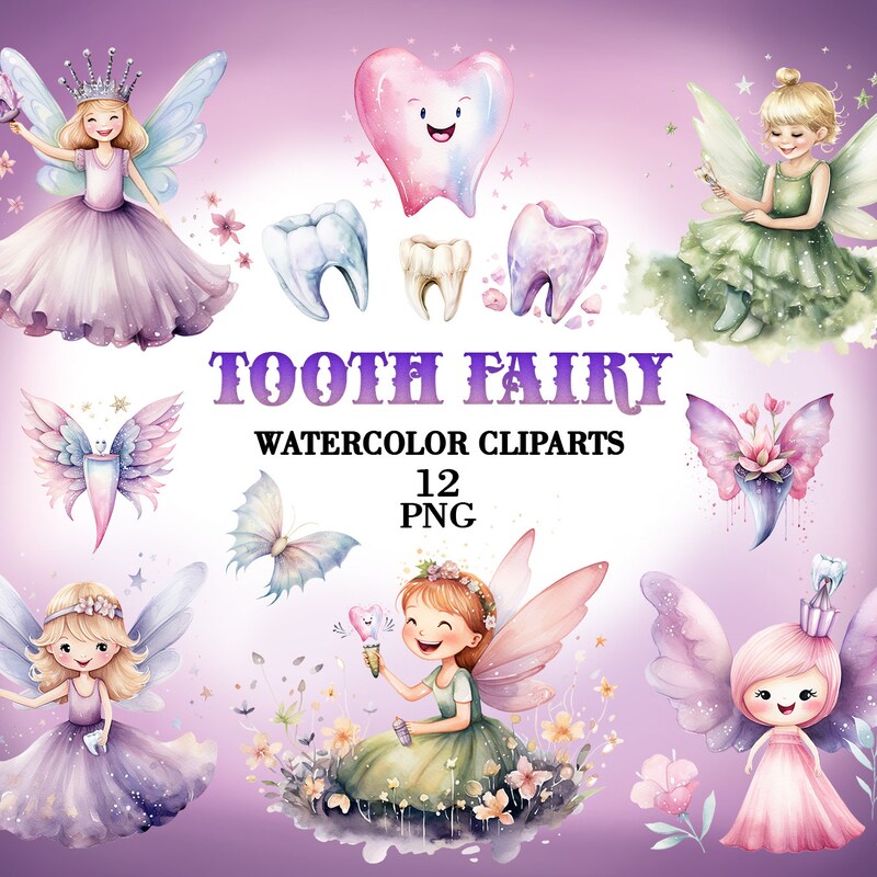 Cute Tooth Clipart - Etsy