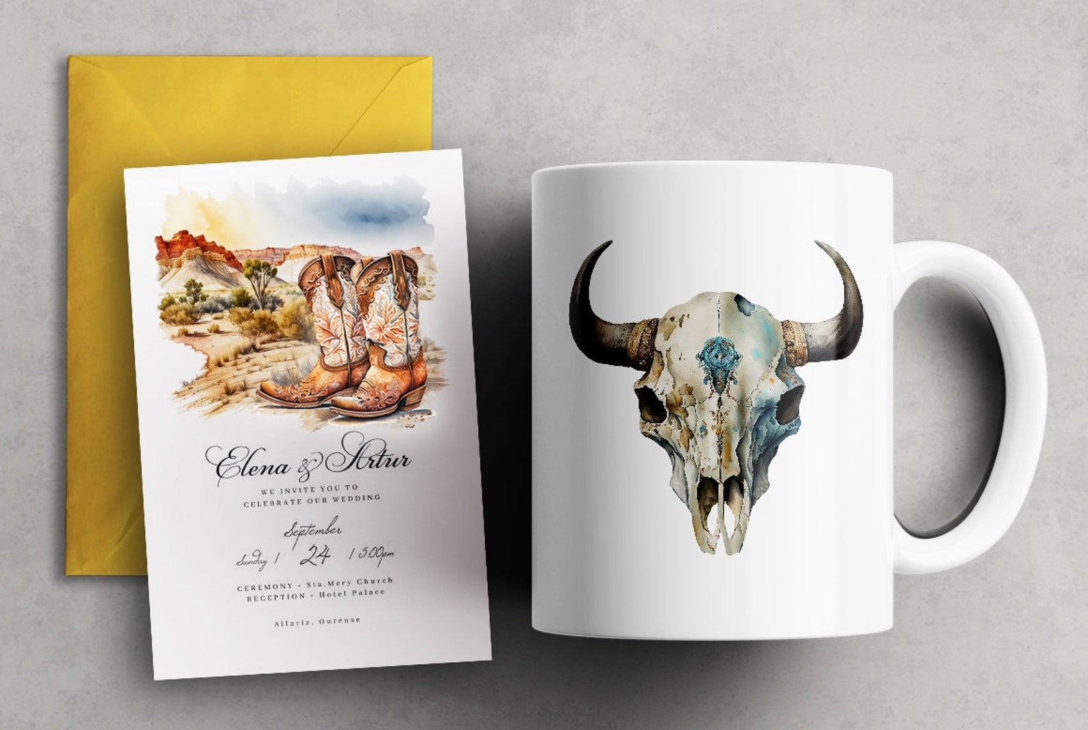 Watercolor Western Clipart, Cowboy Clipart, Wild West Clipart, Country ...
