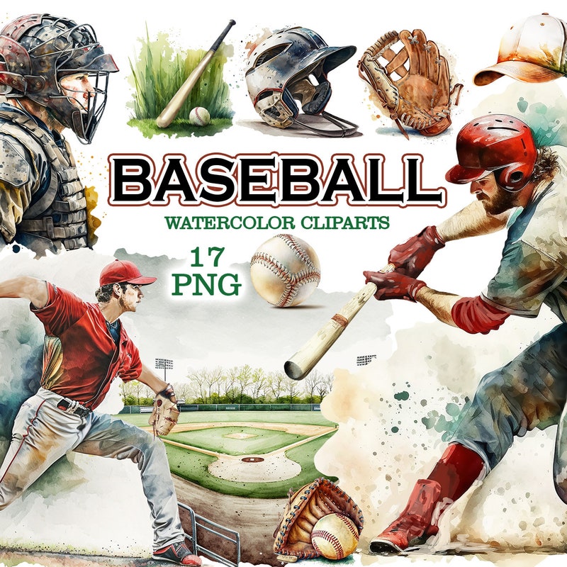 Watercolor Sports - Etsy