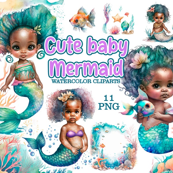 Black Mermaid - Etsy